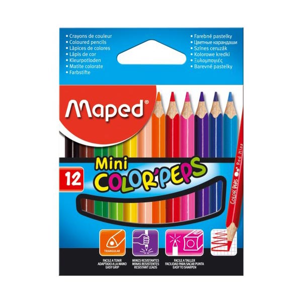 Drvene bojice MINI COLOR PEP,S bojice 1/12 Maped