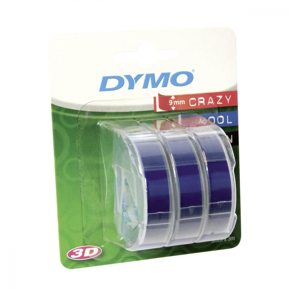Dymo traka 3D Omega 9mmx3m plava 3/1