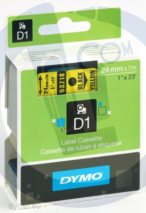 Dymo traka D1 24mmx7m crna na žutom