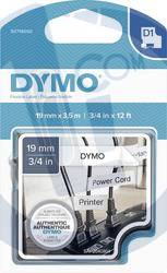 Dymo traka D1 najlon 19mmx3.5m crno na belo