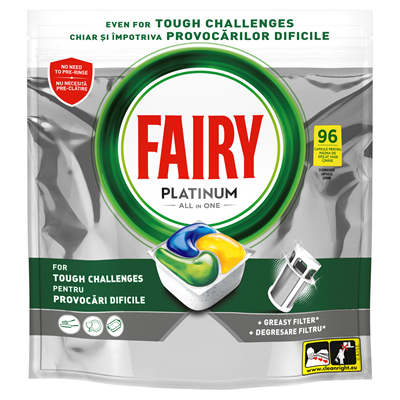 FAIRY Kapsule za mašinsko pranje posuđa platinum lemon 96/1