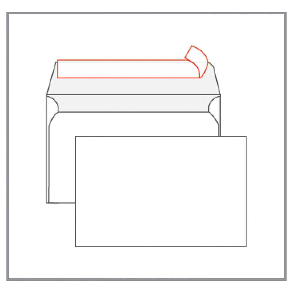 Koverta B5 bela samolepljiva 175X250 80GR OKI
