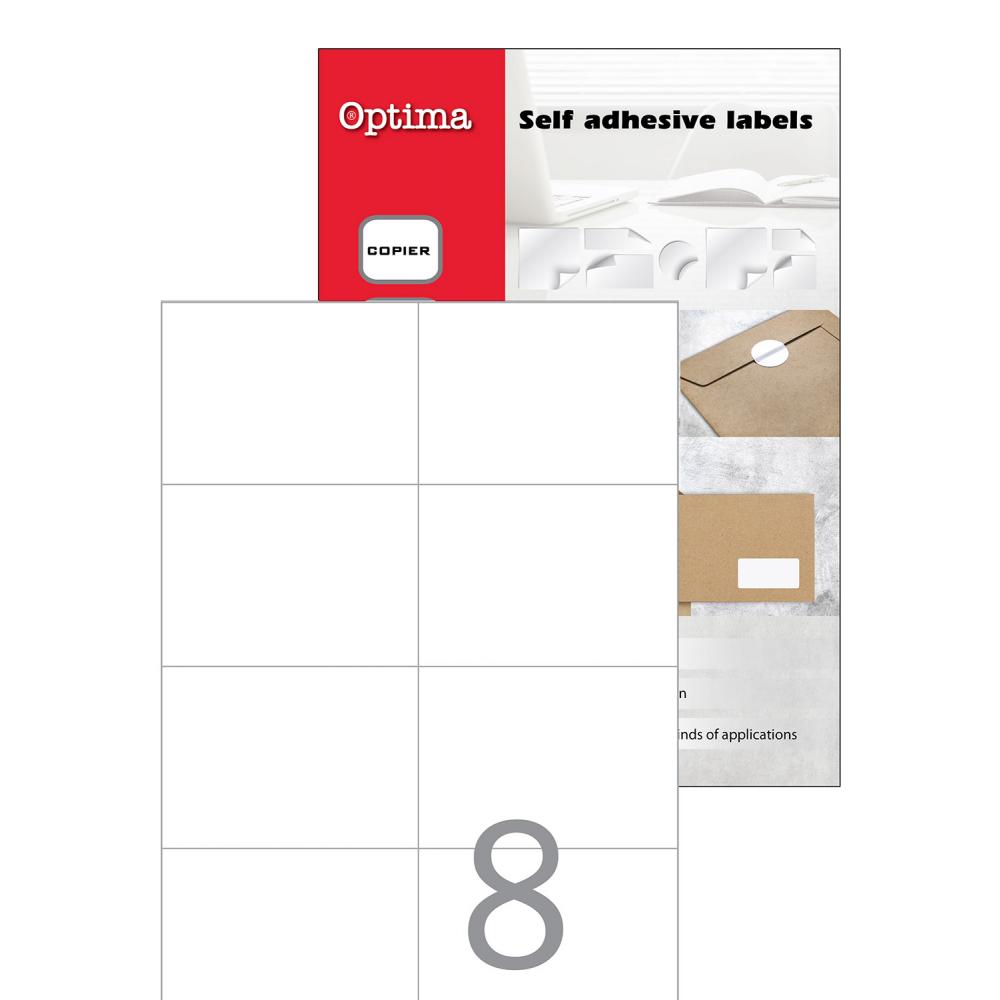 Nalepnice 105 x 74mm 100 lista A4