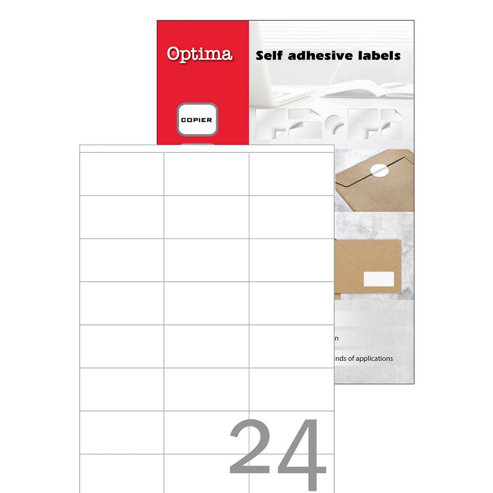 Nalepnice 70 x 36mm 100 lista A4
