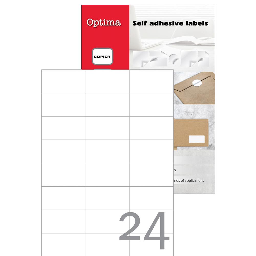 Nalepnice 70 x 37mm 100 lista A4