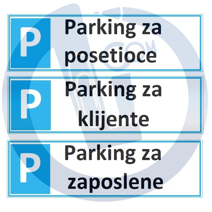 Parking oznake 300x100mm plastična tabla