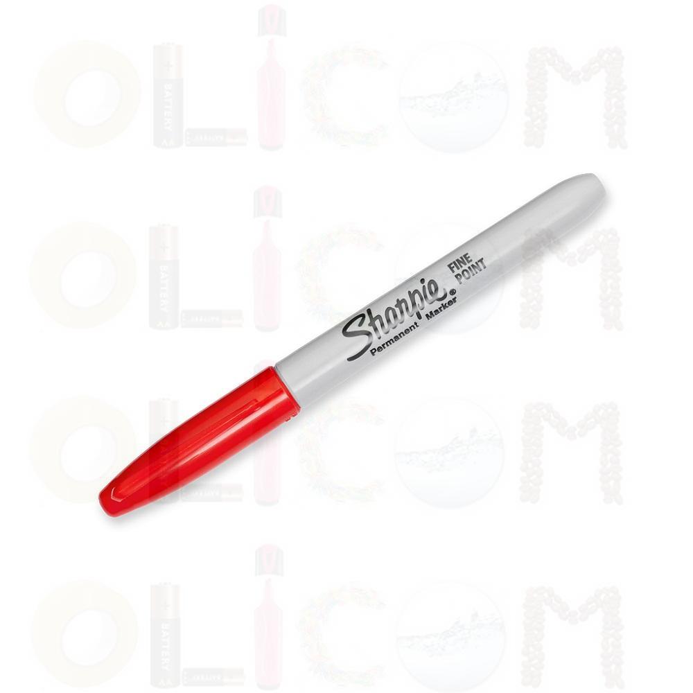 Sharpie marker permanentni FINE crveni 1/12 0,9mm
