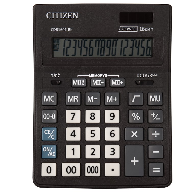 Stoni poslovni kalkulator Citizen CDB-1601-BK 16 cifara