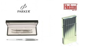 Upaljač AGENT chrome linea Hadson
