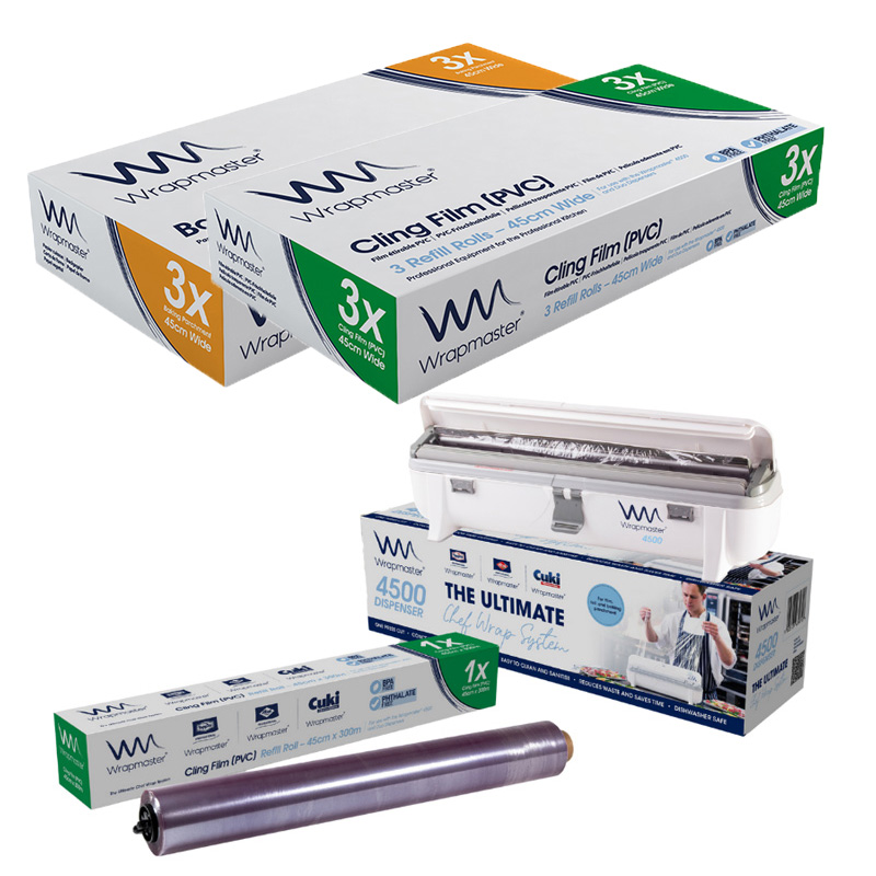 Wrapmaster Starter Set 4500 - sekač + 4 PVC + 3 papirne rolne, 45cm