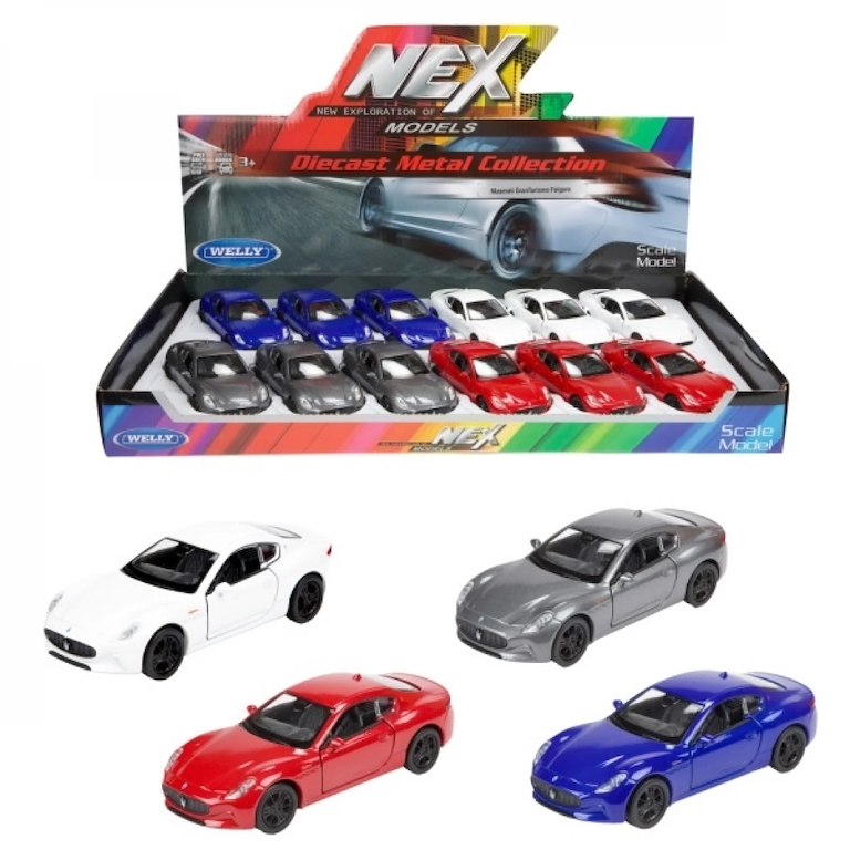 WELLY METALNI AUTOMOBIL MASERATI GRANTURISMO FOLGORE 4ASS 21900Z