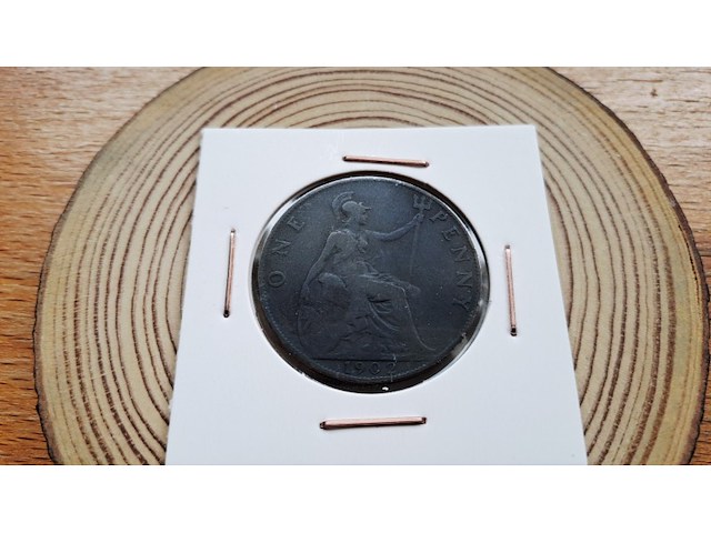VELIKA BRITANIJA ONE PENNY 1902 GODINA