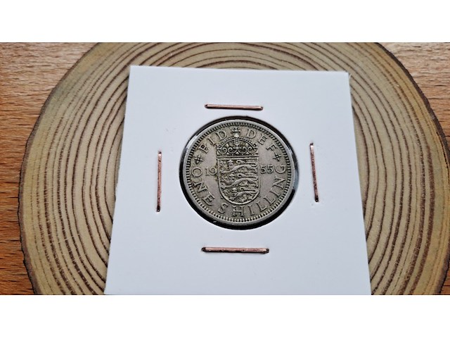 VELIKA BRITANIJA ONE SHILLING 1955 GODINA