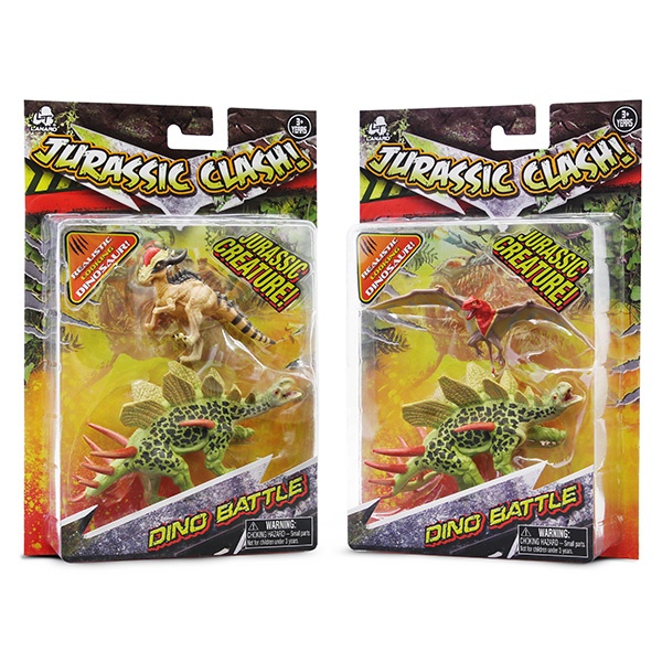 Jurassic Clash Dino 2 figure Lanard 1023663