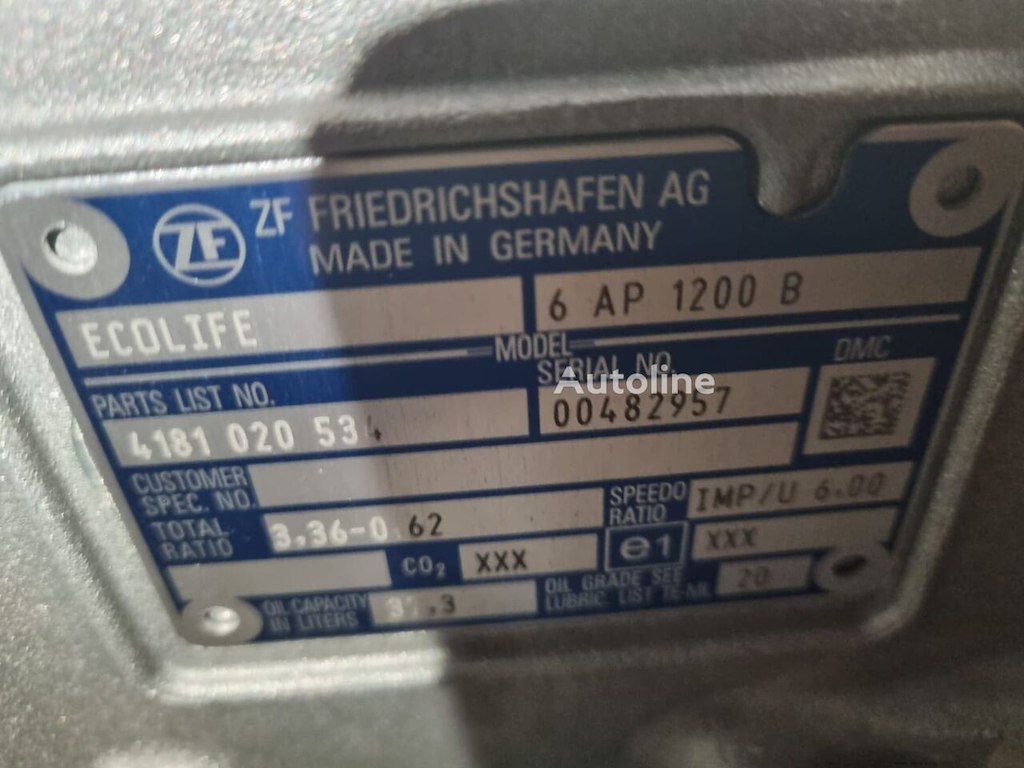 ZF 6 AP 1200 B sandık şanzıman menjač za kamiona