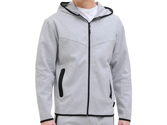 Jack&Jones Muška sportska jakna Jjcofusion Sweat Zip Hood Noos