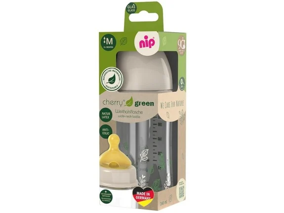 Nip Green Staklena flašica 240ml 0M+ M Protok