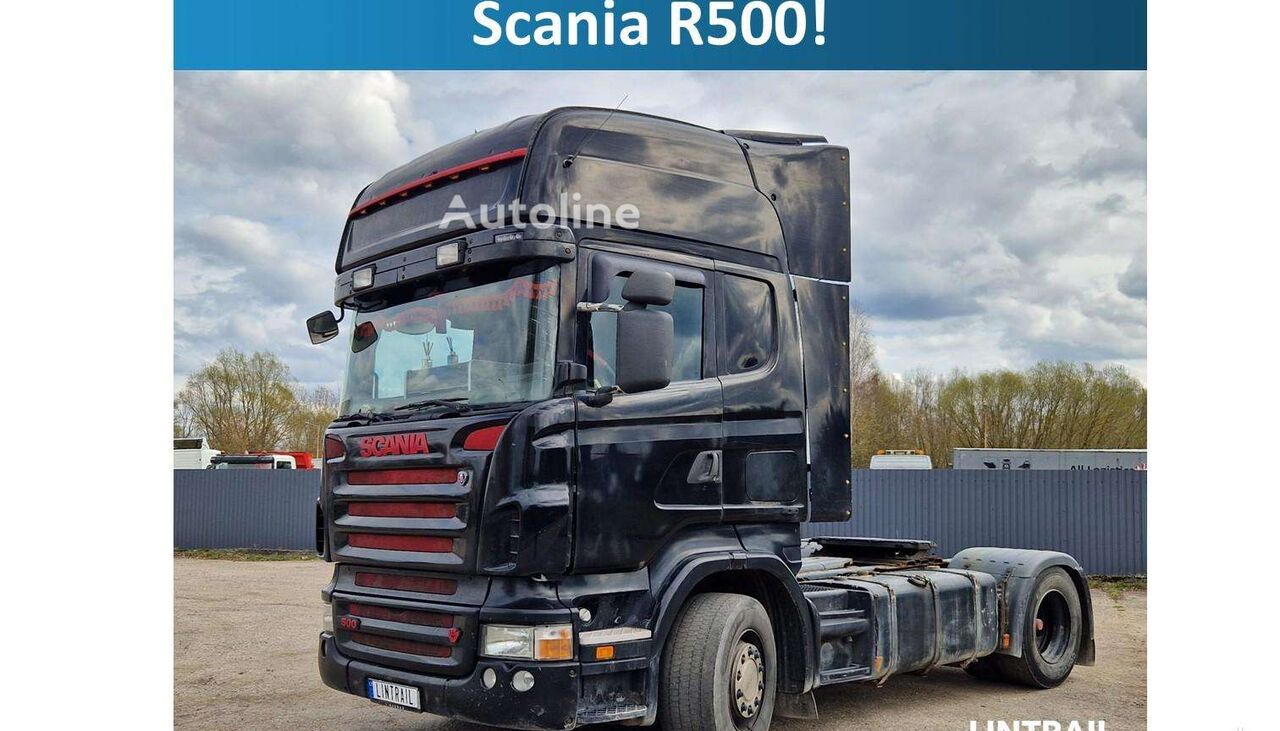 Scania R500 dirbantis automobilis tegljač
