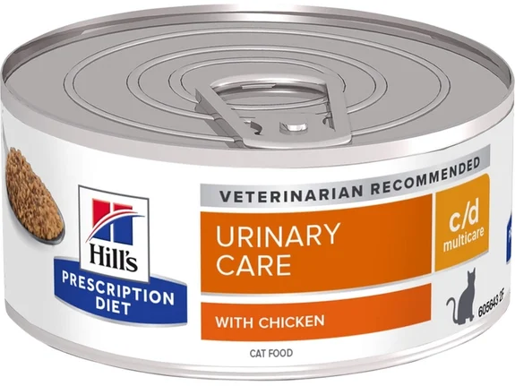 Hill'S Prescription Diet Hrana za mačke C/D Multicare Urinary Care sa piletinom 156gr