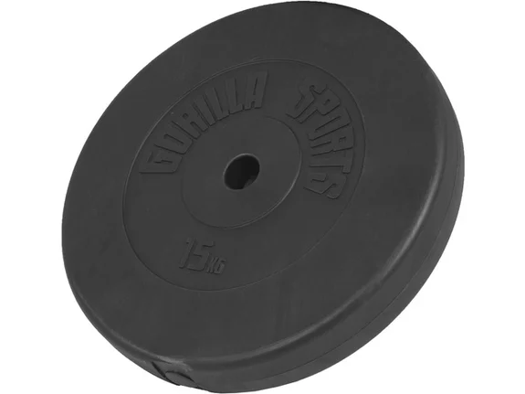GORILLA SPORTS Teg obložen plastikom (15 kg)
Teg idealan za trening sa bučicama i šipkama po vašem izboru
Teg idealan za trening sa bučicama i šipkama po vašem izboru