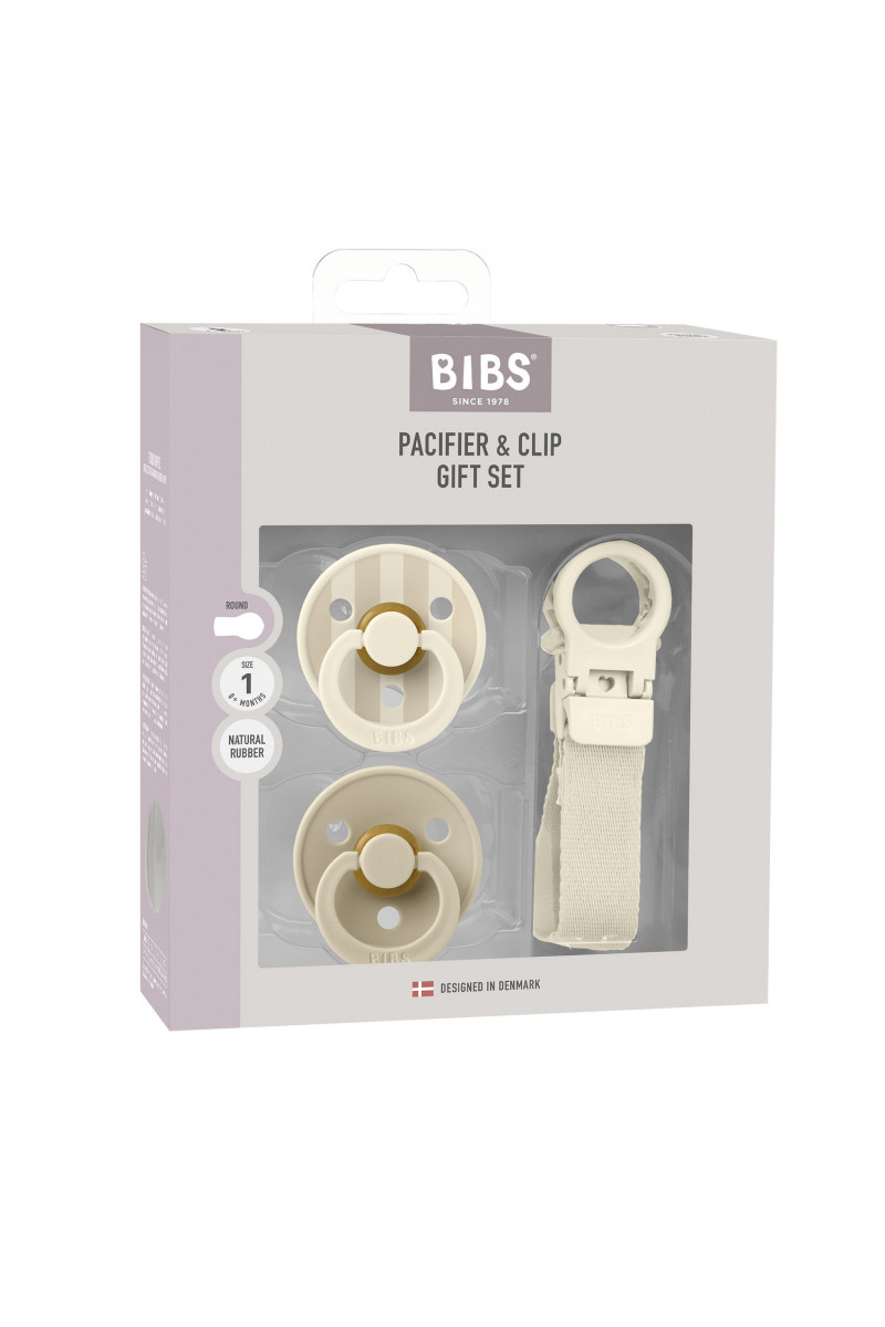 BIBS set laže i lančić 0-6m Ivory