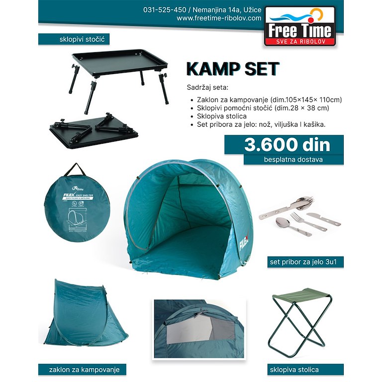 FREE-TIME KAMP SET