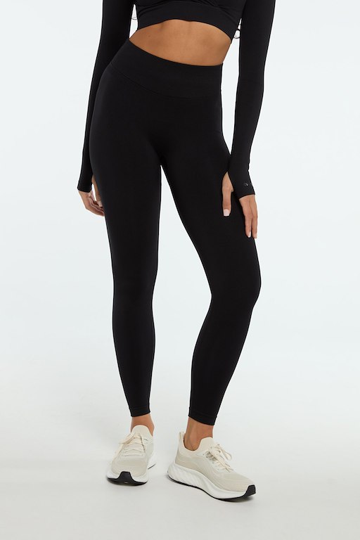 Seamless Sportleggings mit gerundetem Bündchen