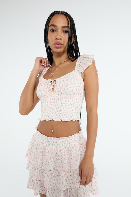 Bluse mit Smoke Part