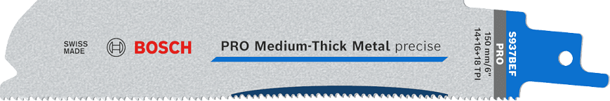 Bosch PRO Medium-Thick Metal precise S937BEF list testere, 1,1×25×150 mm
