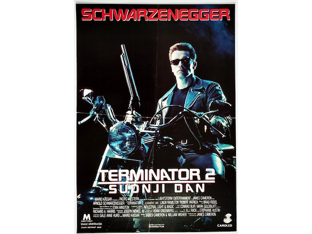 TERMINATOR 2 (1991) Schwarzenegger FILMSKI PLAKAT
