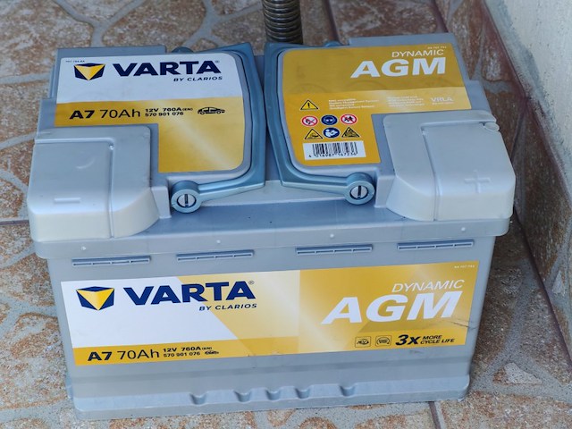 VARTA 70AH AG 12V 70AH 760A AGM Akumulator START-STOP