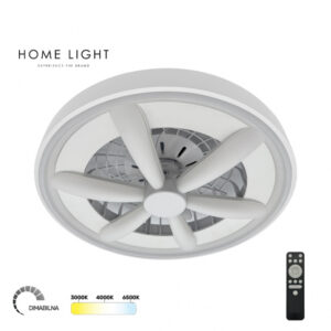 LED plafonjera sa ventilatorom bela