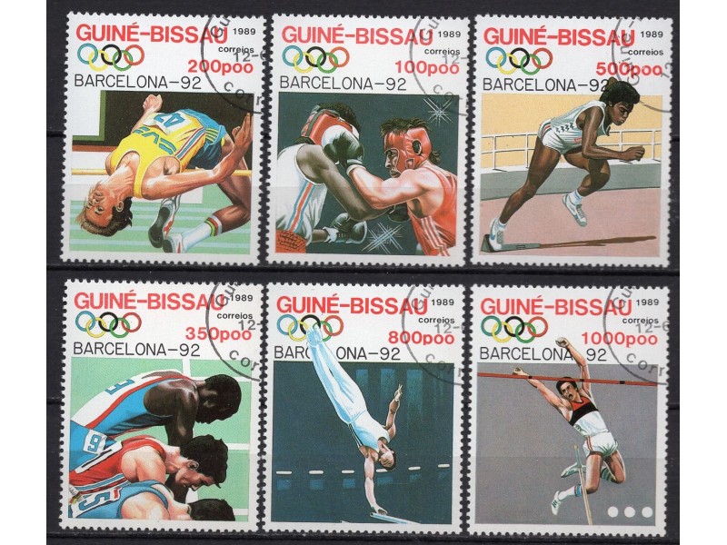 154 - Gvineja Bisao - Olimpijada - Sport-Žigosane marke