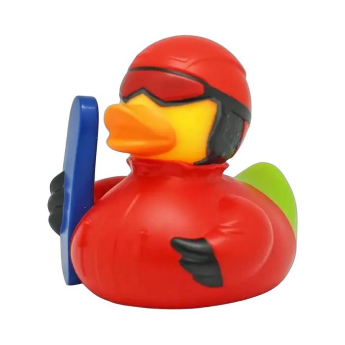 Figura Lilalu Patkica Snowboarder Rubber Duck 9cm Yellow