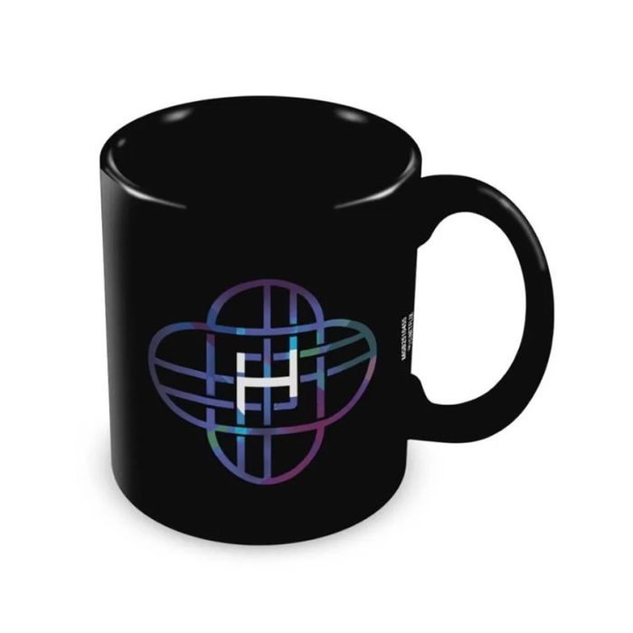 Šolja KPop Demon Hunters - Huntrix Logo Black Mug