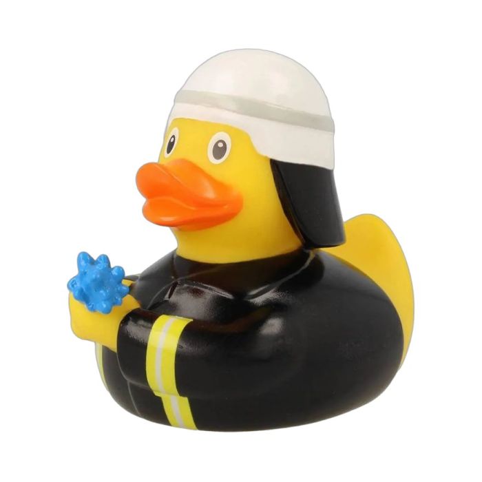 Igračka Lilalu Patkica Fireman Rubber Duck 9cm Black