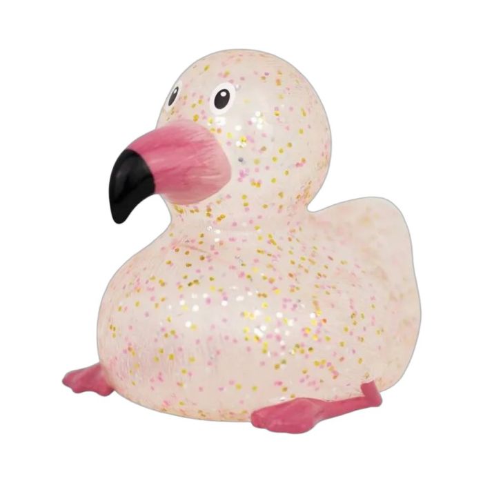 Igračka Lilalu Patkica Glitter Flamingo Rubber Duck 9cm