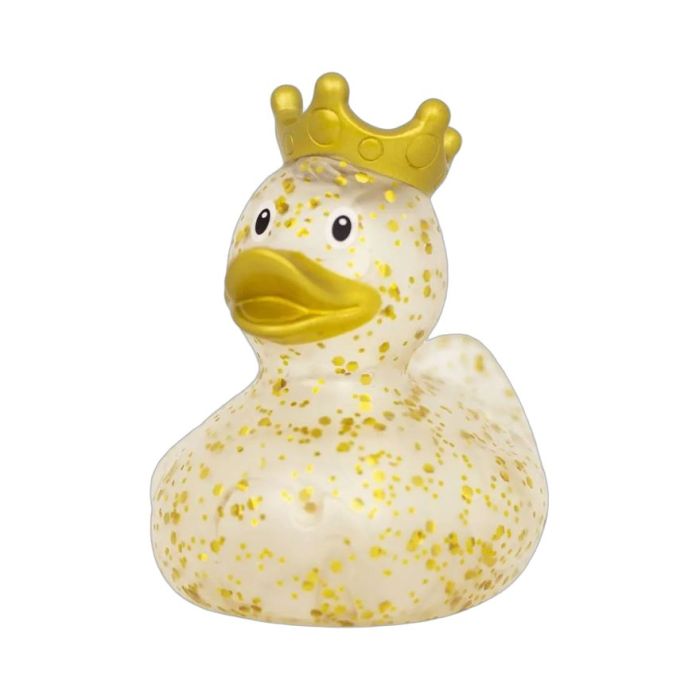 Igračka Lilalu Patkica Rubber Duck Crown Glitter Gold 9cm