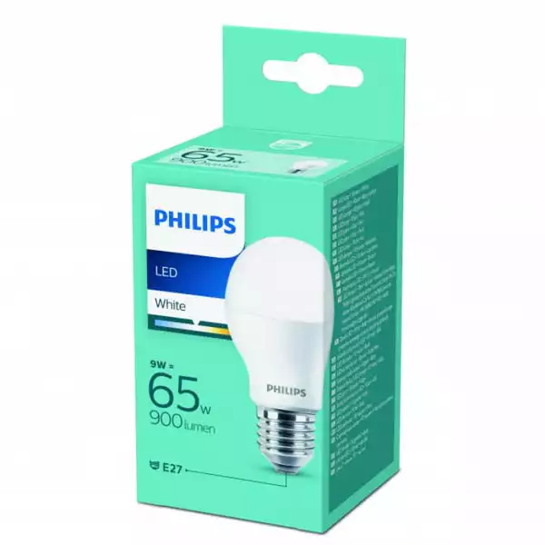 Philips LED sijalica E27 9W A55 WH 3000K 900lm