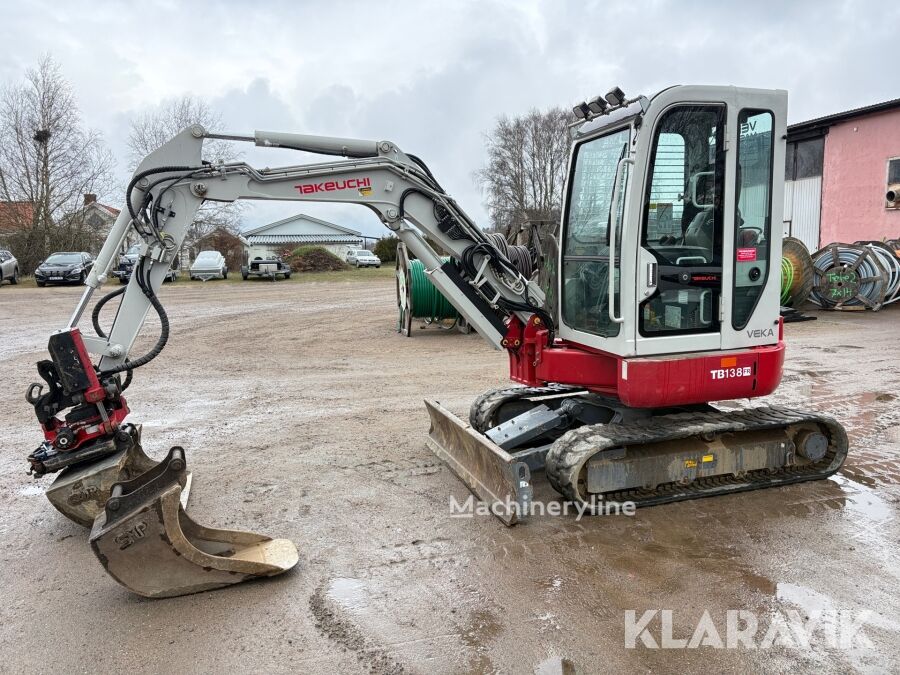 Prodaje se Takeuchi TB138FR mini bager na aukciji