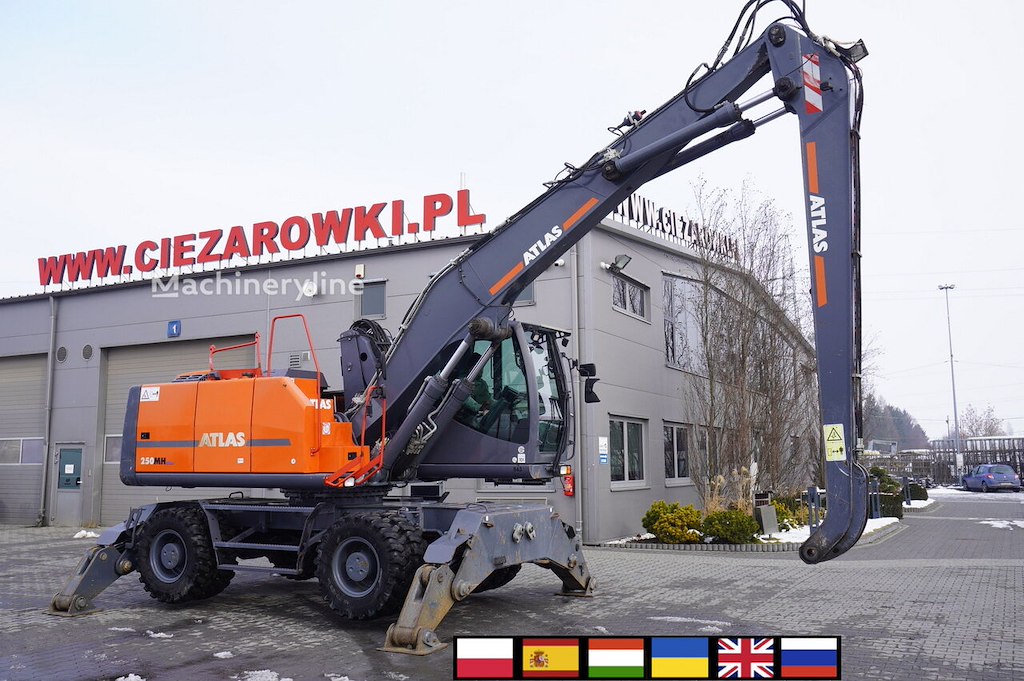 Atlas 250MH material handling excavator / 1400 MTH bager za pretovar