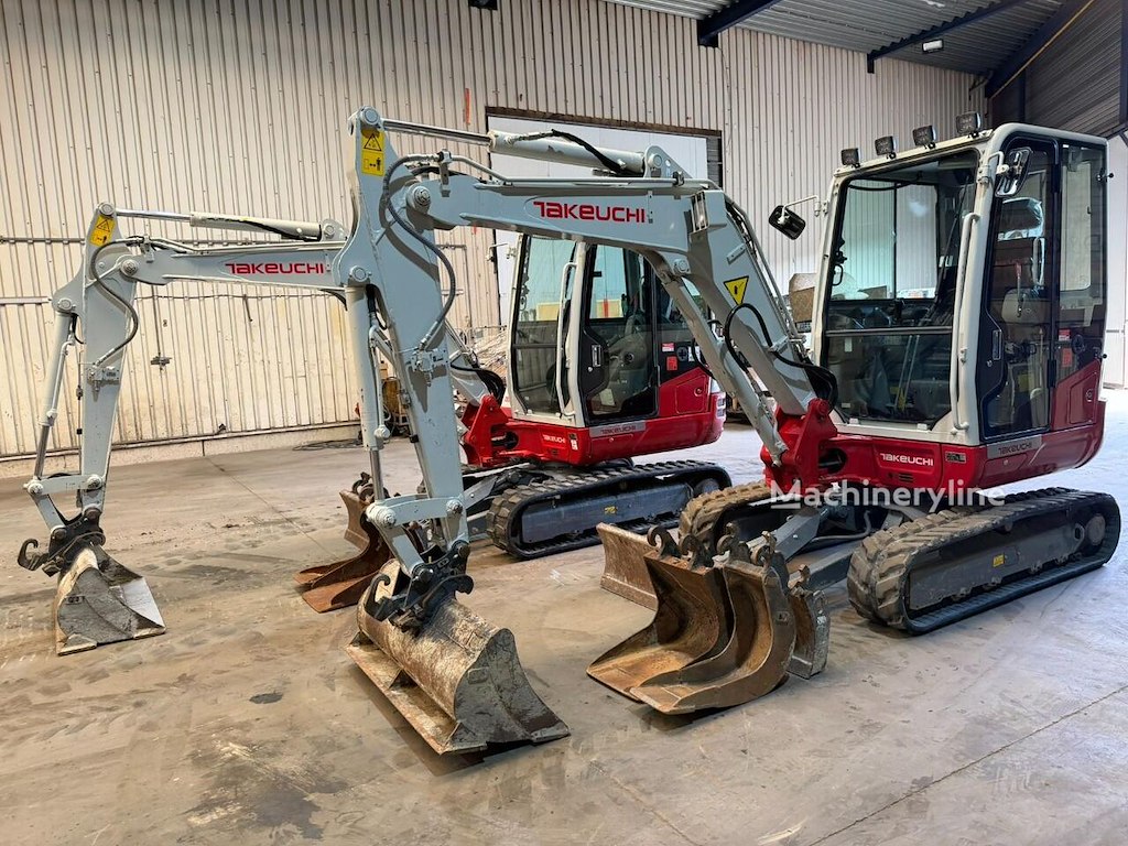 Takeuchi TB235-2 *1134H ORIGINAL* - 3 BUCKETS / LÖFFEL - FULL HYDR LINES mini bager