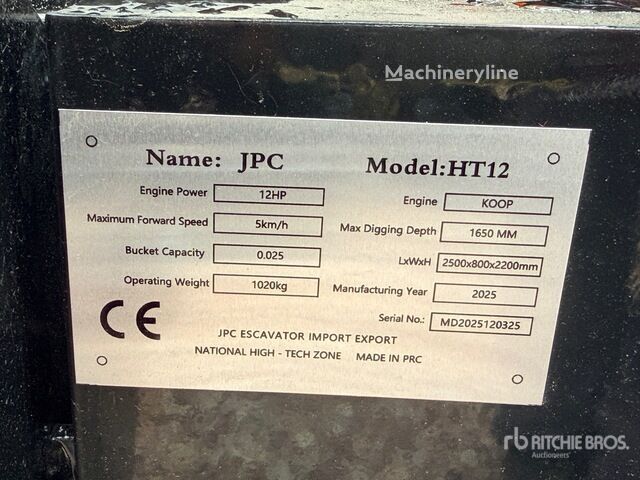 Prodaje se JPC HT12 mini bager na aukciji