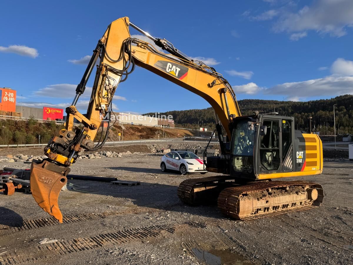 Prodaje se Caterpillar 316EL Leica GPS Engcon tiltrotator - Pusskuffe - Graveskuffe - 7 bager guseničar na aukciji