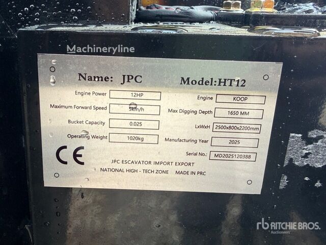 Prodaje se JPC HT12 mini bager na aukciji