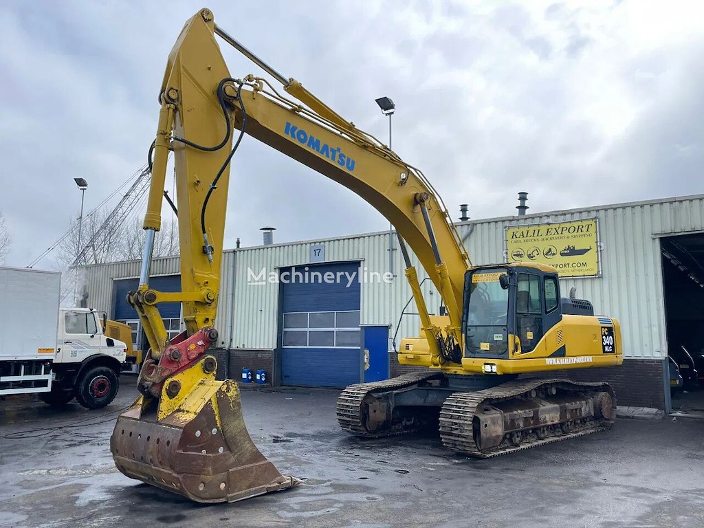 Komatsu PC340 NLC-7K Track Excavator Hammer Line CE Good Condition bager guseničar