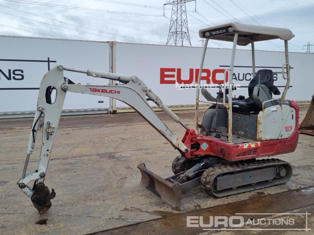 Prodaje se Takeuchi TB216 mini bager na aukciji