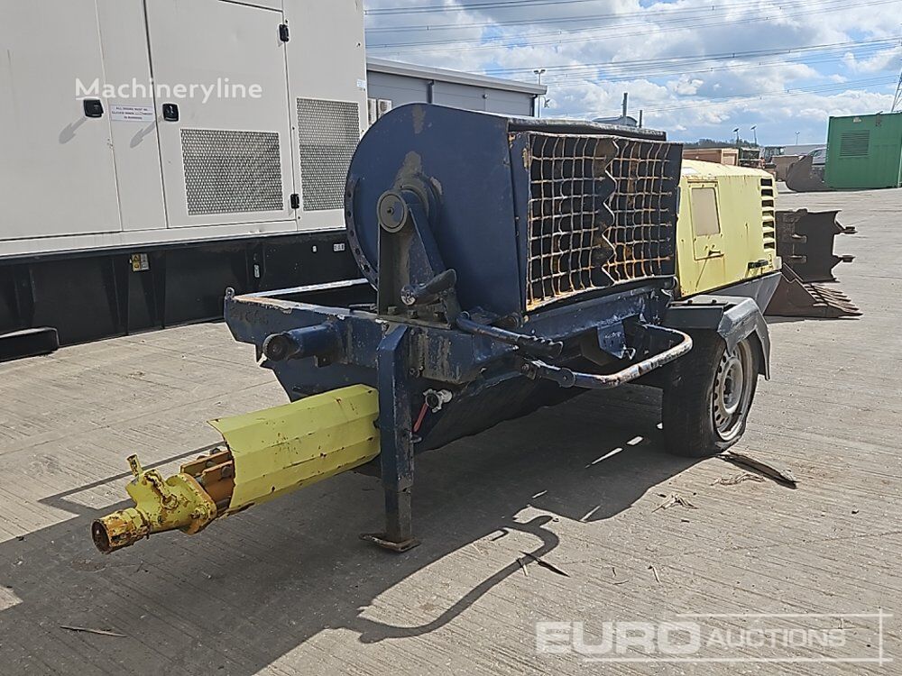 Prodaje se Single Axle Concrete Pump, 2 Cylinder Engine stacionarne betonske pumpe na aukciji
