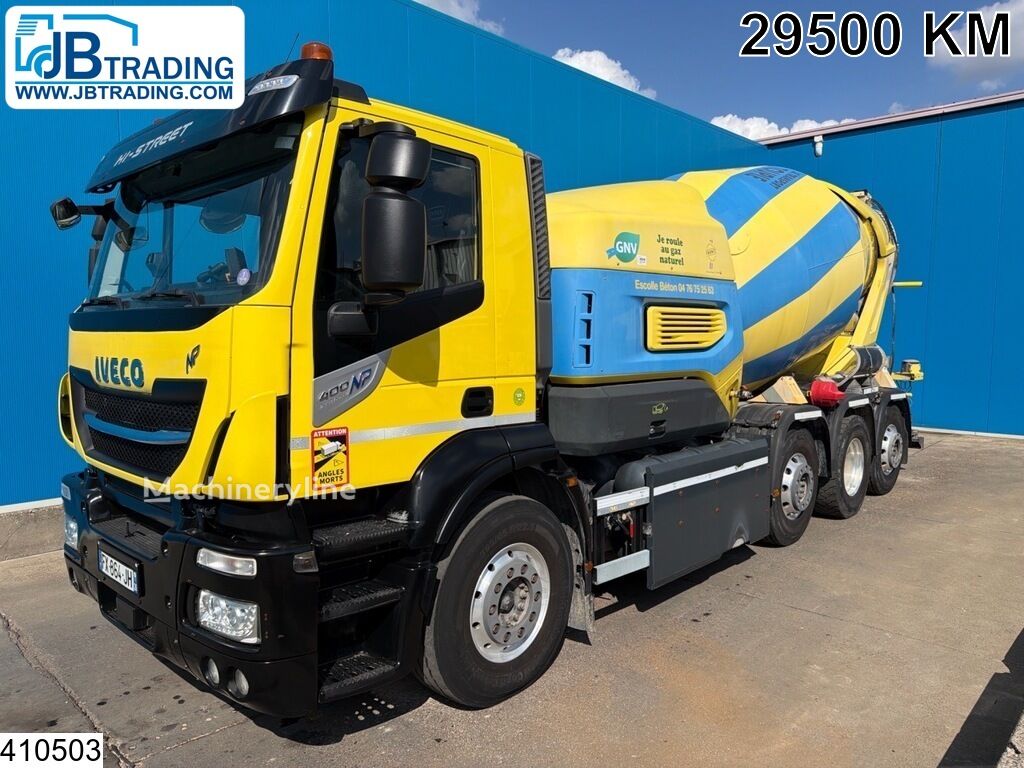 IVECO Stralis EURO 6, 8x2, PTO, CNG kamion s mešalicom za beton