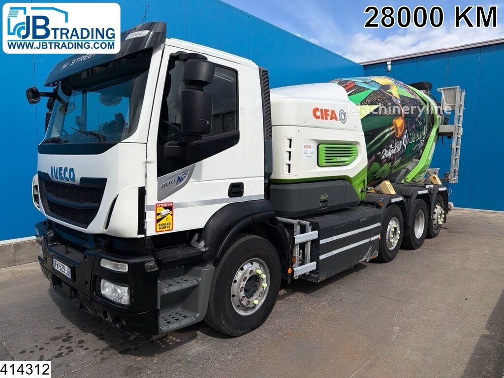 IVECO Stralis EURO 6, 8x2, PTO, CNG kamion s mešalicom za beton